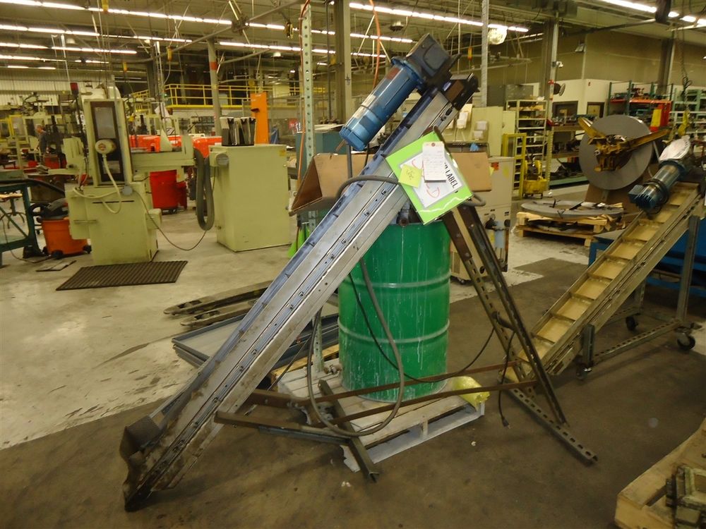 Incline Conveyor 72" Long 6" Wide 90 Volt DC Motor