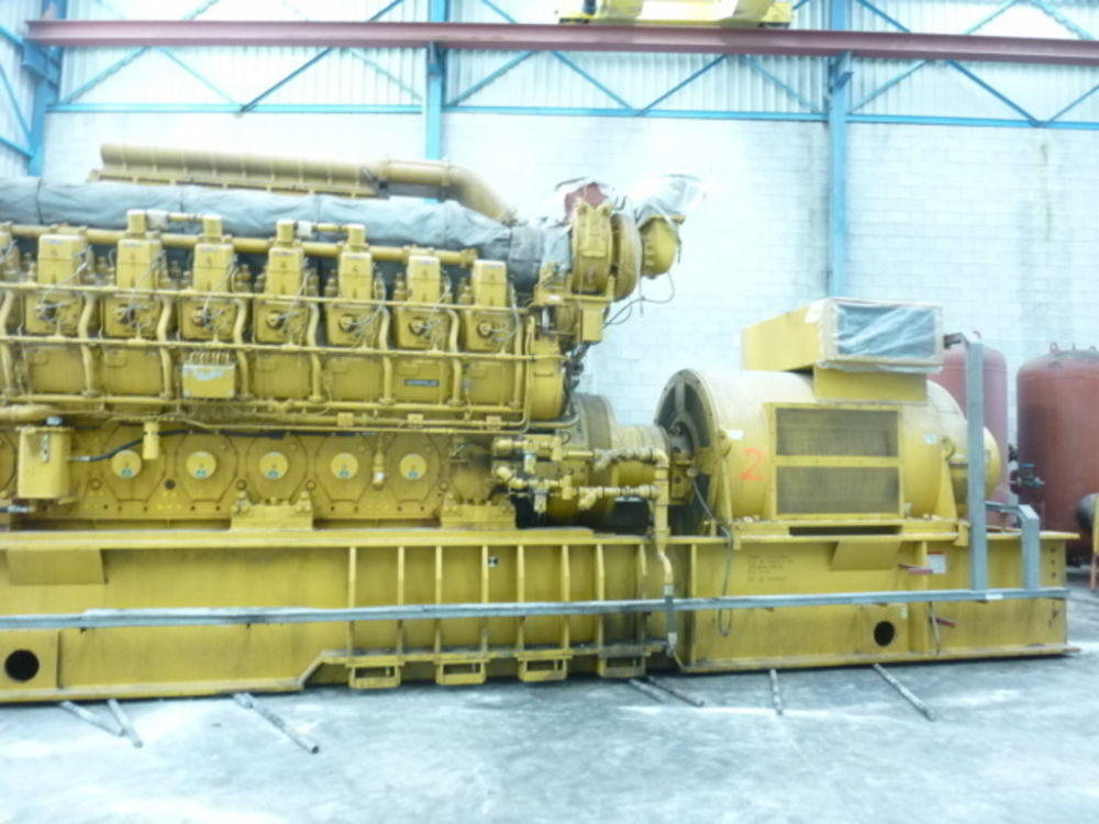 Caterpillar Power Plant, (4) Engines Cat 3616, Natural Gas, 18,273KVA ...