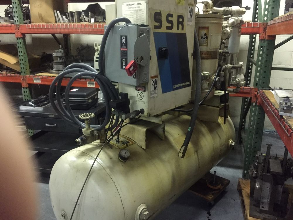 Ingersoll Rand SSR-100H AABB3F 28 Hp 100 Cfm Compressor W/Tank New 1982